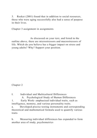 Chapter 3 Healthy Lifestyles and Successful AgingChapter 3 .docx | Smoking Cessation | Wellness