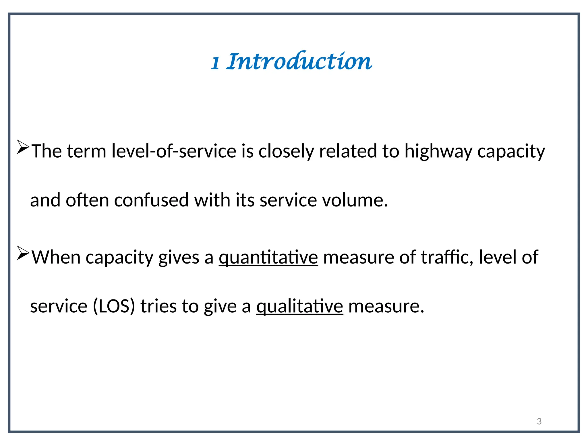 Chapter3 Highway Capacity and Level Of Service.pptx