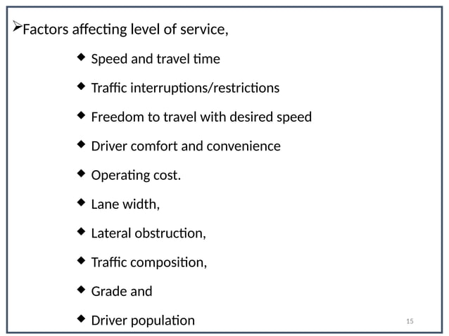 Chapter3 Highway Capacity and Level Of Service.pptx