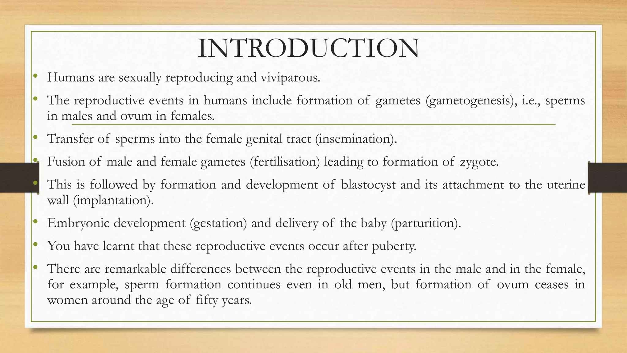 Chapter 3 human reproduction | PPTX