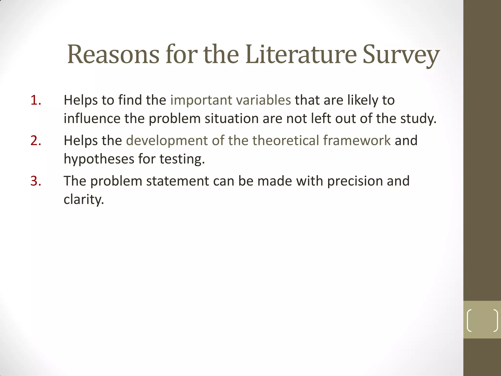 Chapter 3 The Research Process: The broad problem area and defining the ...
