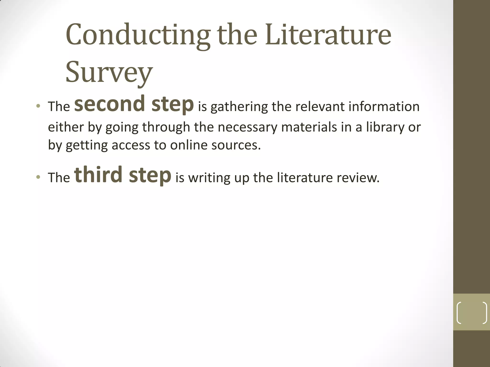Chapter 3 The Research Process: The broad problem area and defining the ...