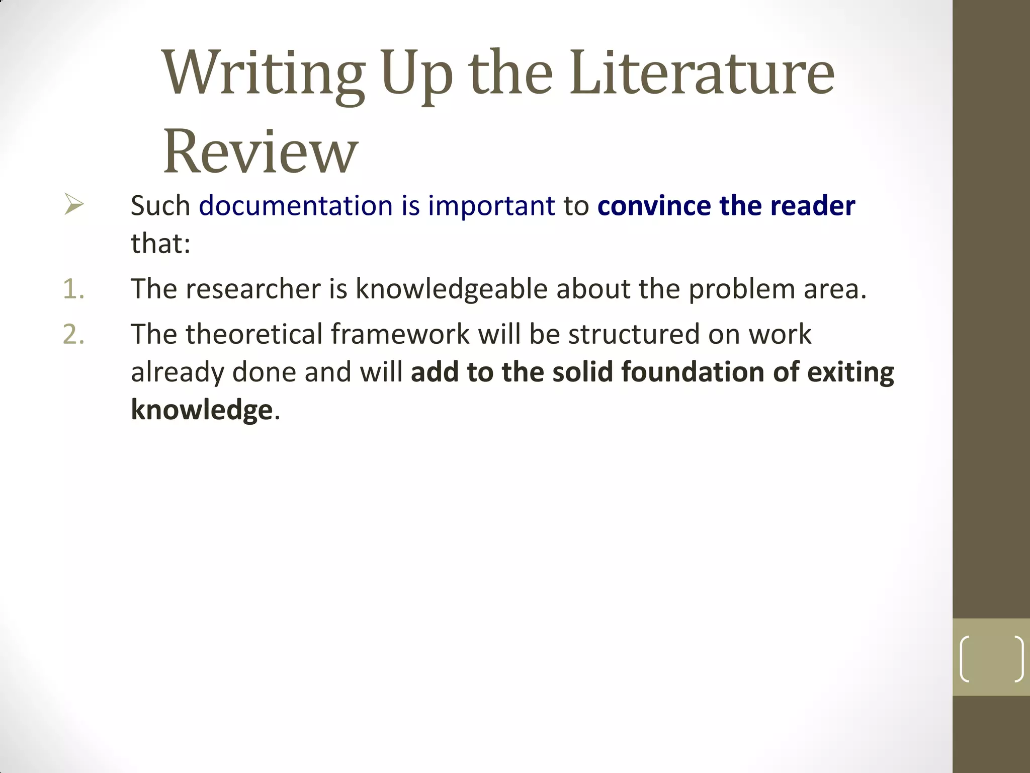 Chapter 3 The Research Process: The broad problem area and defining the ...