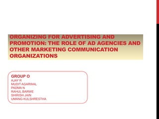 Organizing for Advertising and Promotion | PPTX