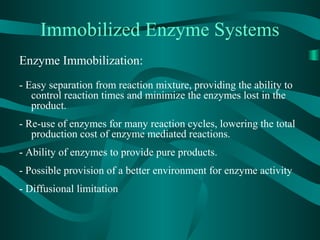 Chapter 3 immobilized enzymes | PPT