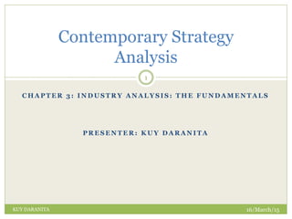 Chapter 3, industry analysis | PPTX