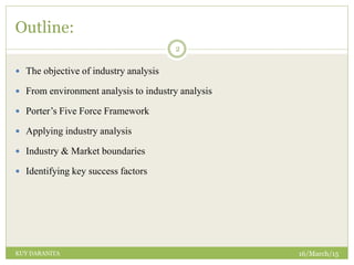 Chapter 3, industry analysis | PPTX