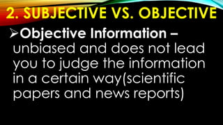 Chapter 3_ Information Literacy.pdf | Internet for Beginners | Internet