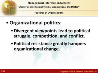 Chapter 3 information systems organizations and strategy | PDF