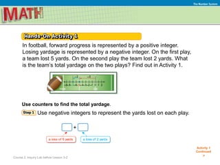 (7) Inquiry Lab - Add Integers | PPTX | Physics | Science