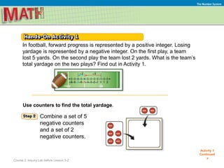 (7) Inquiry Lab - Add Integers | PPTX | Physics | Science