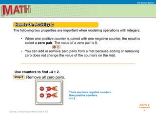 (7) Inquiry Lab - Add Integers | PPTX | Physics | Science