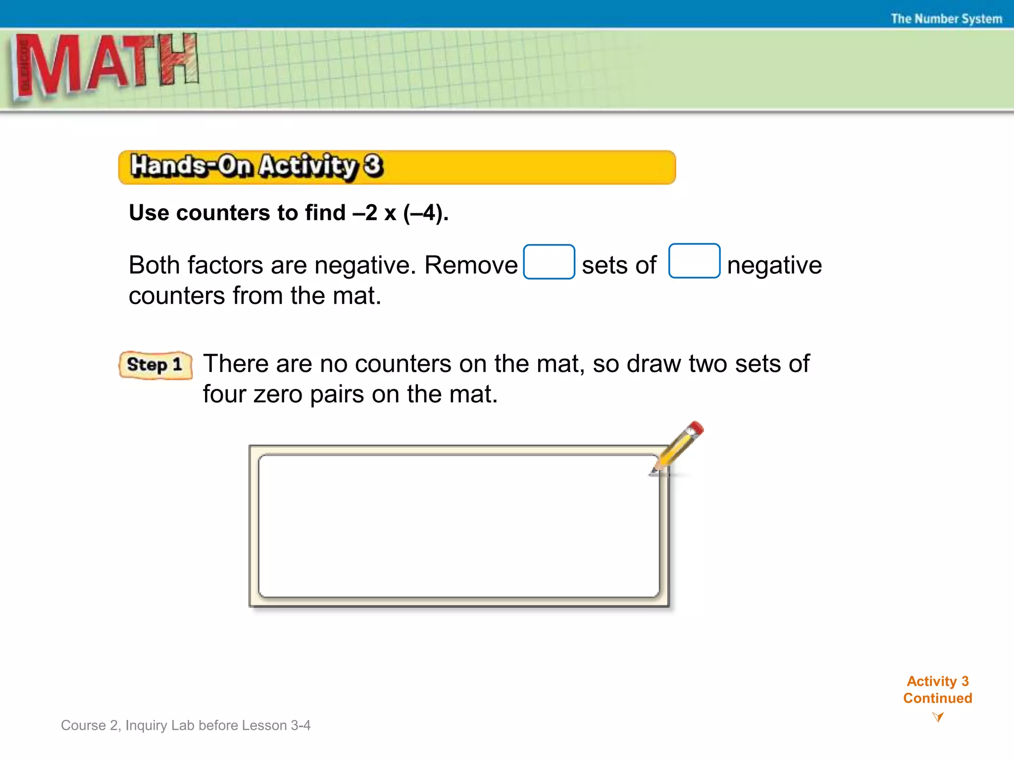 (7) Inquiry lab - Multiply Integers | PPTX