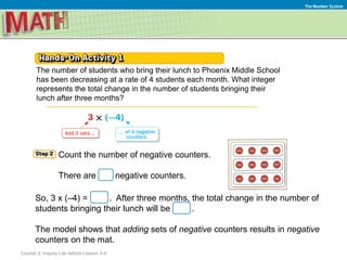 (7) Inquiry lab - Multiply Integers | PPT