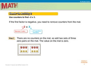 (7) Inquiry lab - Multiply Integers | PPT