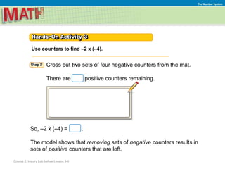 (7) Inquiry lab - Multiply Integers | PPT