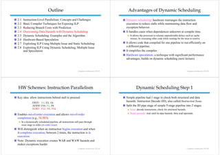Chapter 3 instruction level parallelism and its exploitation | PDF