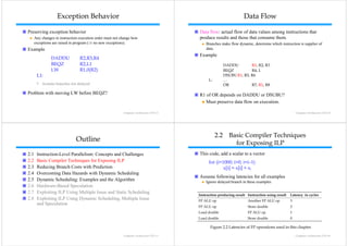 Chapter 3 instruction level parallelism and its exploitation | PDF