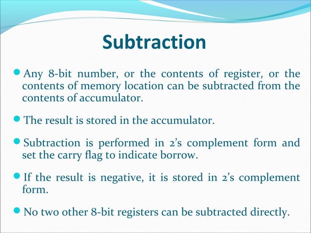 INTEL 8085 DATA FORMAT AND INSTRUCTIONS | PDF