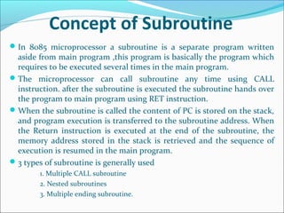 INTEL 8085 DATA FORMAT AND INSTRUCTIONS | PDF
