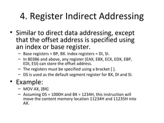 Chapter 3 INSTRUCTION SET AND ASSEMBLY LANGUAGE PROGRAMMING | PPT