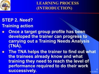 CHAPTER 3 INTRODUCTION TO LEARNING PROCESS | PPT