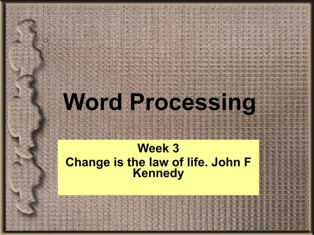 TID Chapter 3 Introduction To Word Processing | PPT | Desktop Publishing | Computer Software and ...