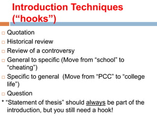 Chapter 3 intros theses conclusions | PPT