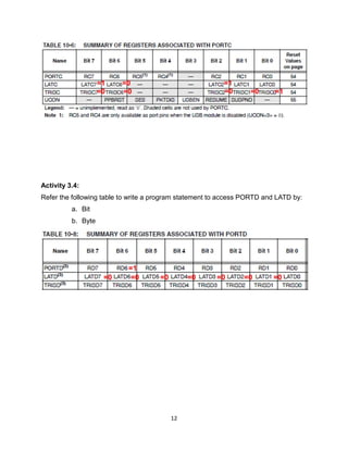 Embedded system (Chapter 3) io_port_programming | PDF
