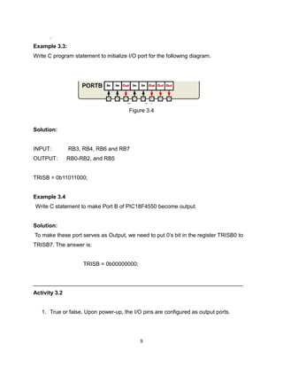 Embedded system (Chapter 3) io_port_programming | PDF