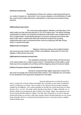Issues of coastal area in kerala | DOCX