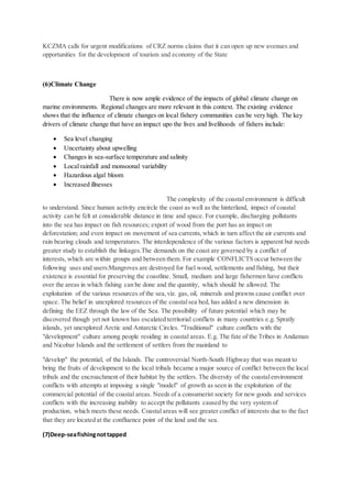 Issues of coastal area in kerala | DOCX