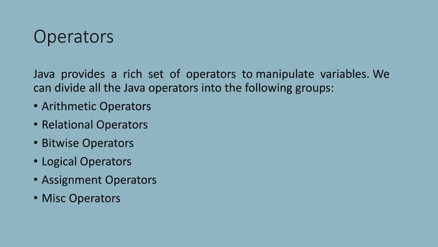 Chapter 3 java | PPTX