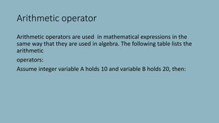 Chapter 3 java | PPTX