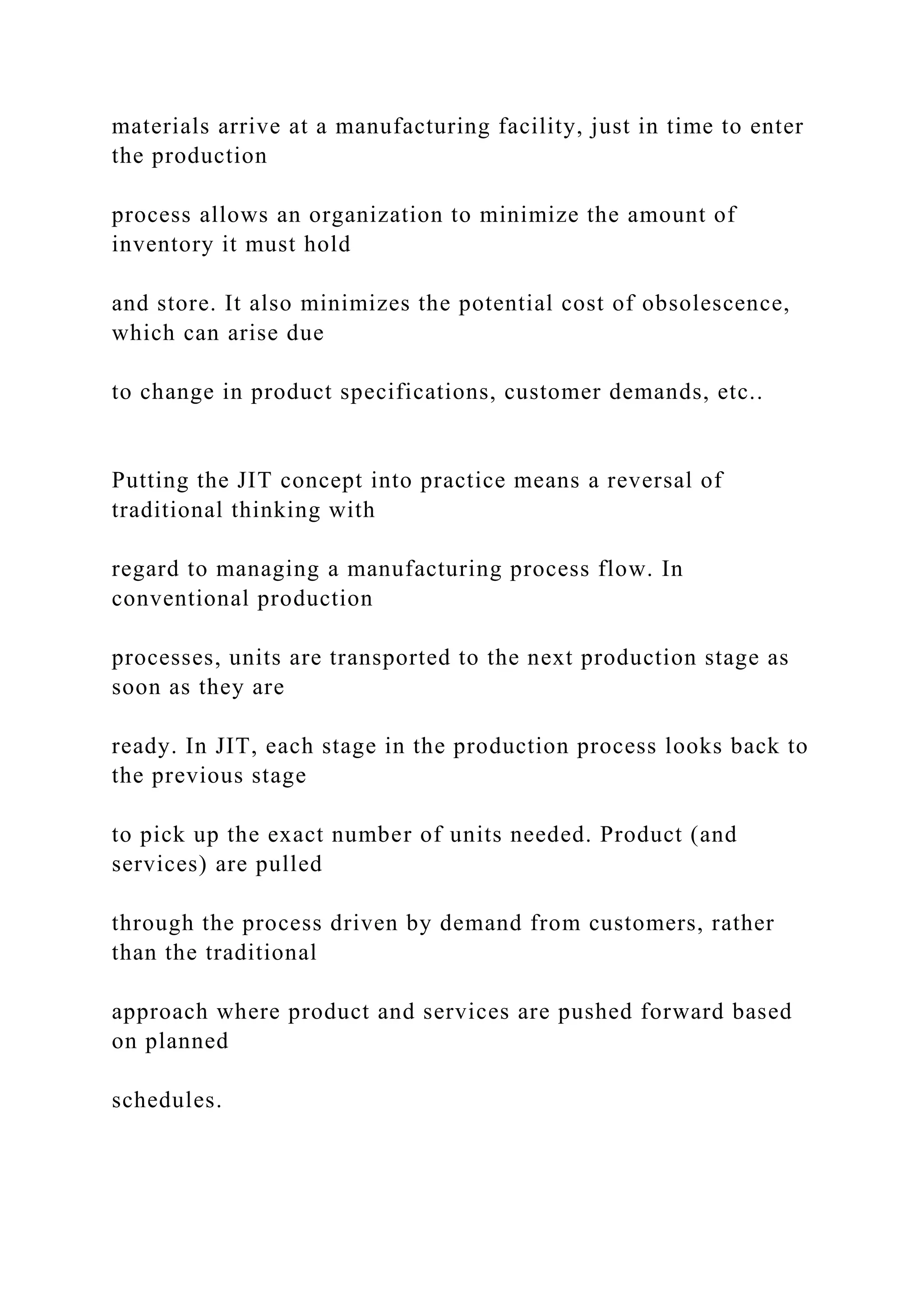 Chapter 3 JIT, Value Added and Waste .docx