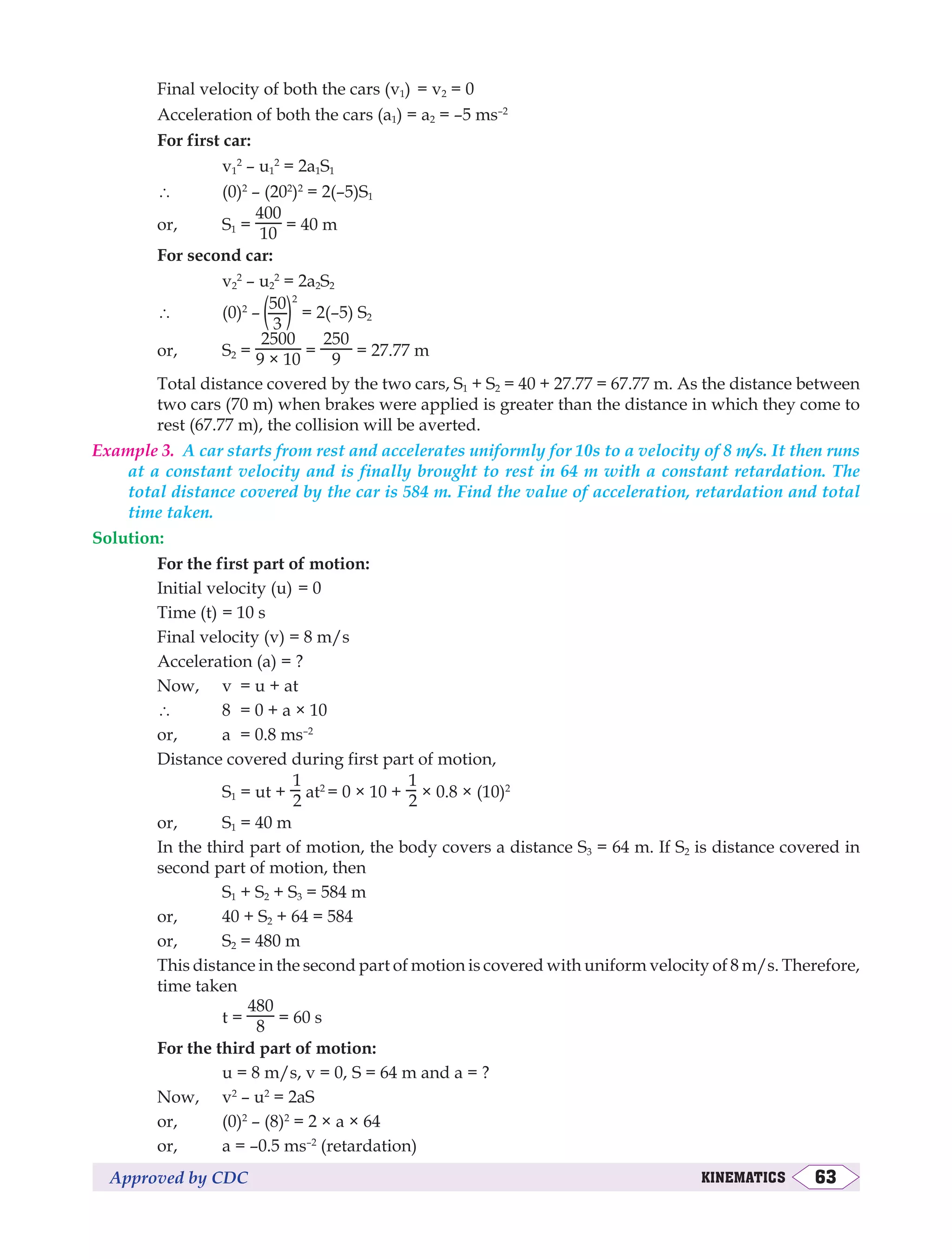 Chapter 3 kinematics | PDF