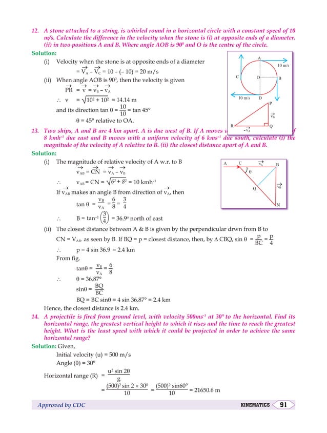 Chapter 3 kinematics | PDF
