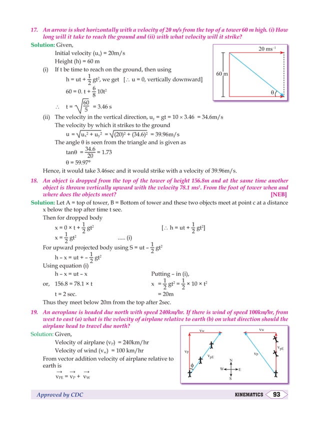 Chapter 3 kinematics | PDF
