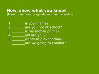 Chapter 3 (klas 1th) | PPT