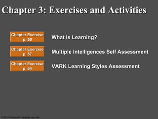 Chapter 3 learning styles | PPT