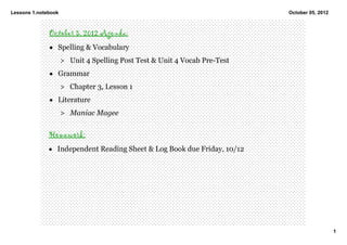 Chapter 3, Lesson 1 | PPT