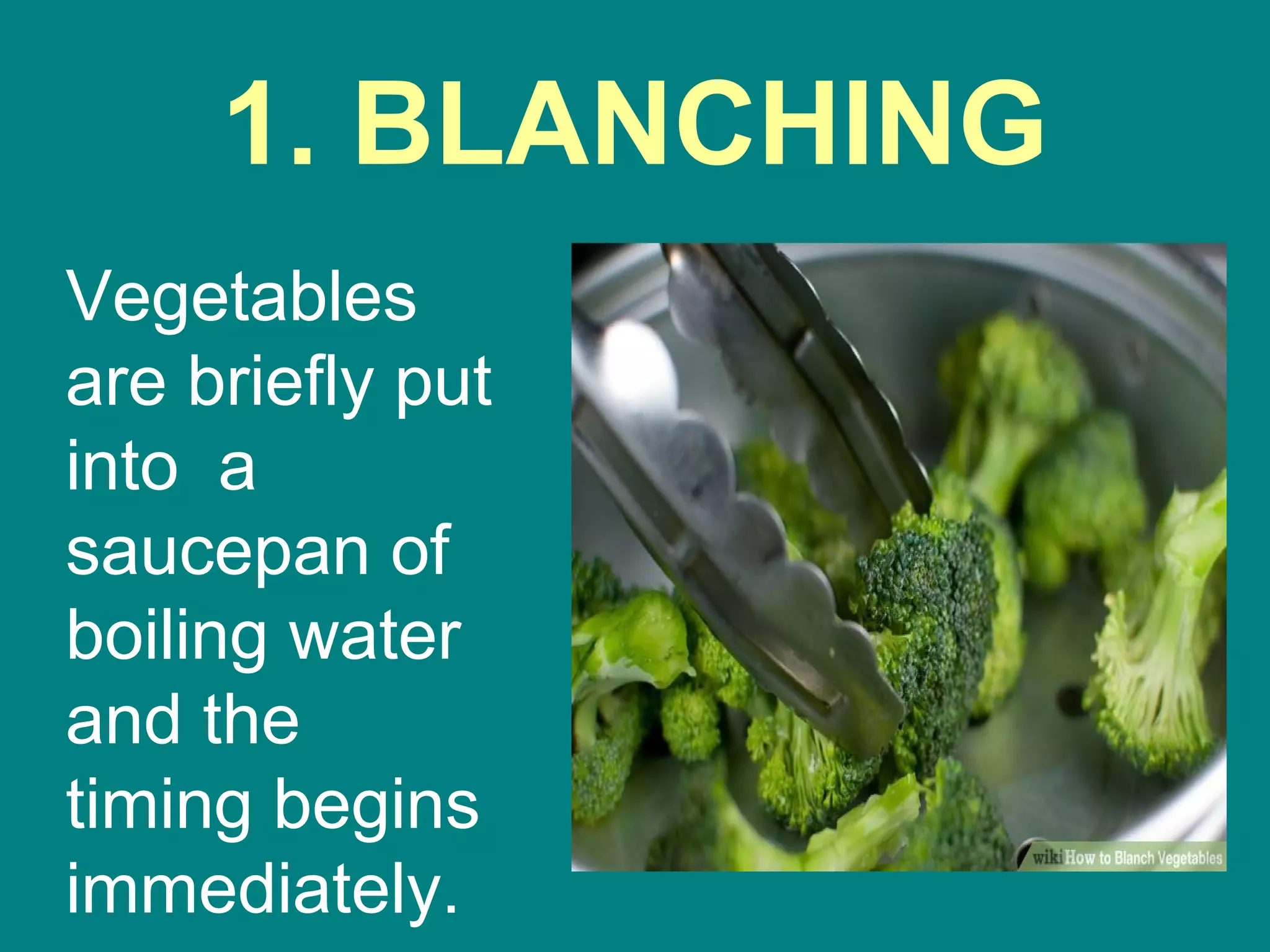 Chapter 3 lesson 2preparing vegetable dishes | PPT