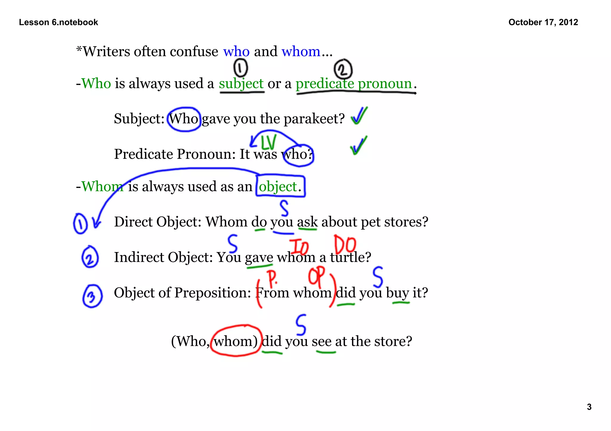 Chapter 3, Lesson 6 | PDF