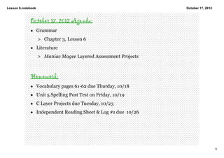 Chapter 3, Lesson 6 | PDF