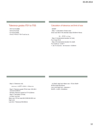 Chapter 3 limits, fits and tolerances | PDF