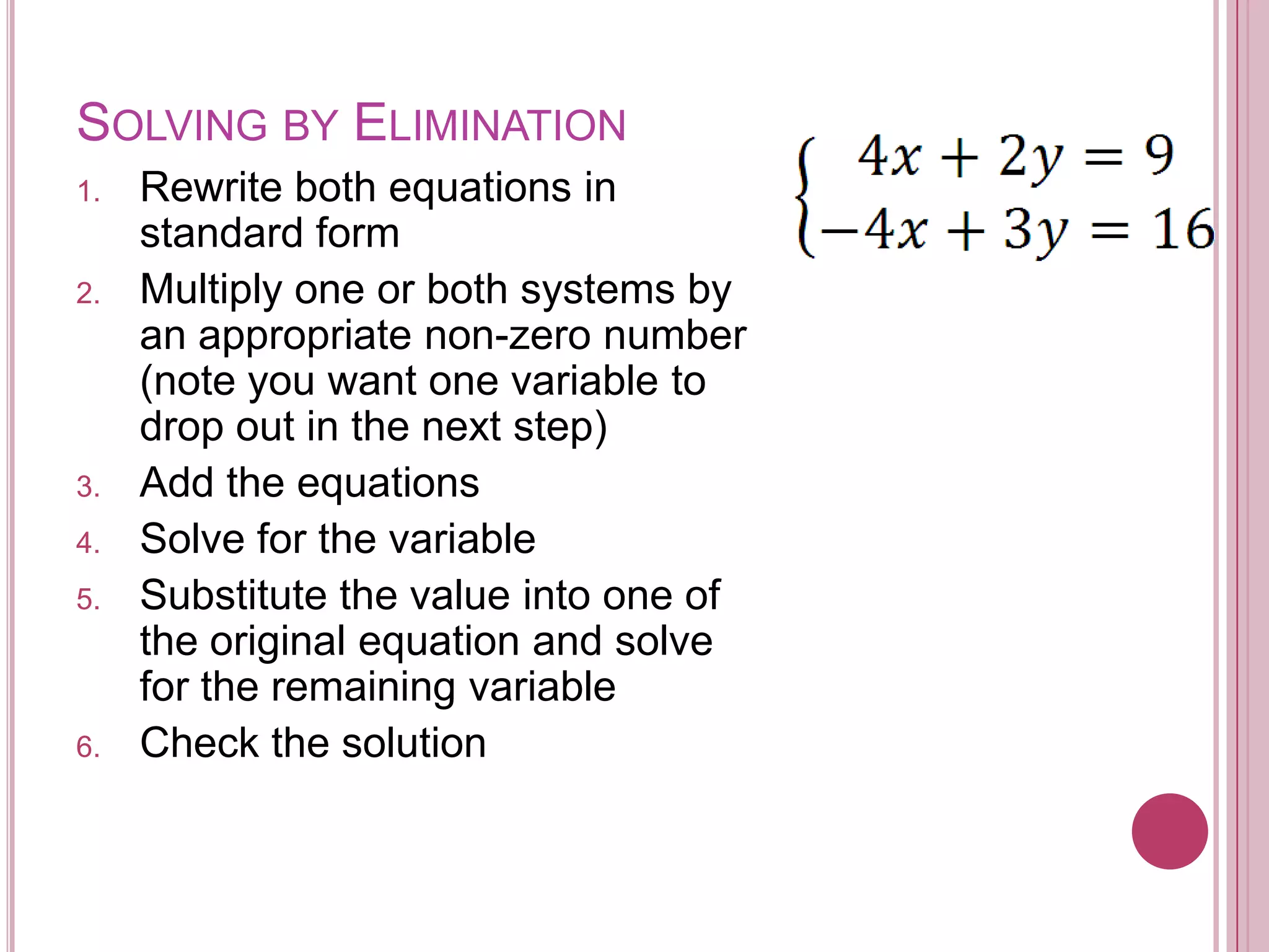 Chapter 3 linear systems | PPT
