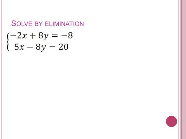 Chapter 3 linear systems | PPT