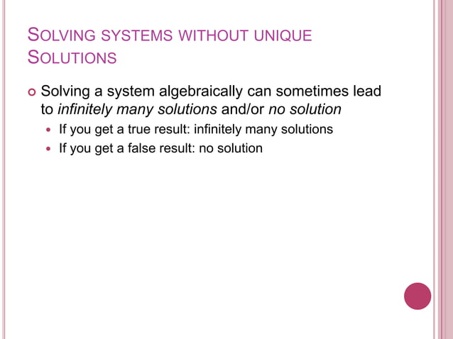 Chapter 3 linear systems | PPT