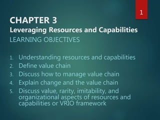 GBS CH 3 LEVERAGING RESOURCES AND CAPABILITIES | PPT
