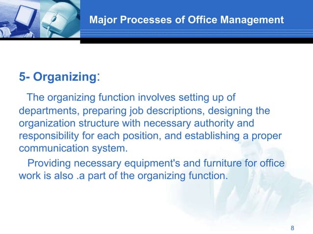 chapter3 Major Processes of Office Management.ppt